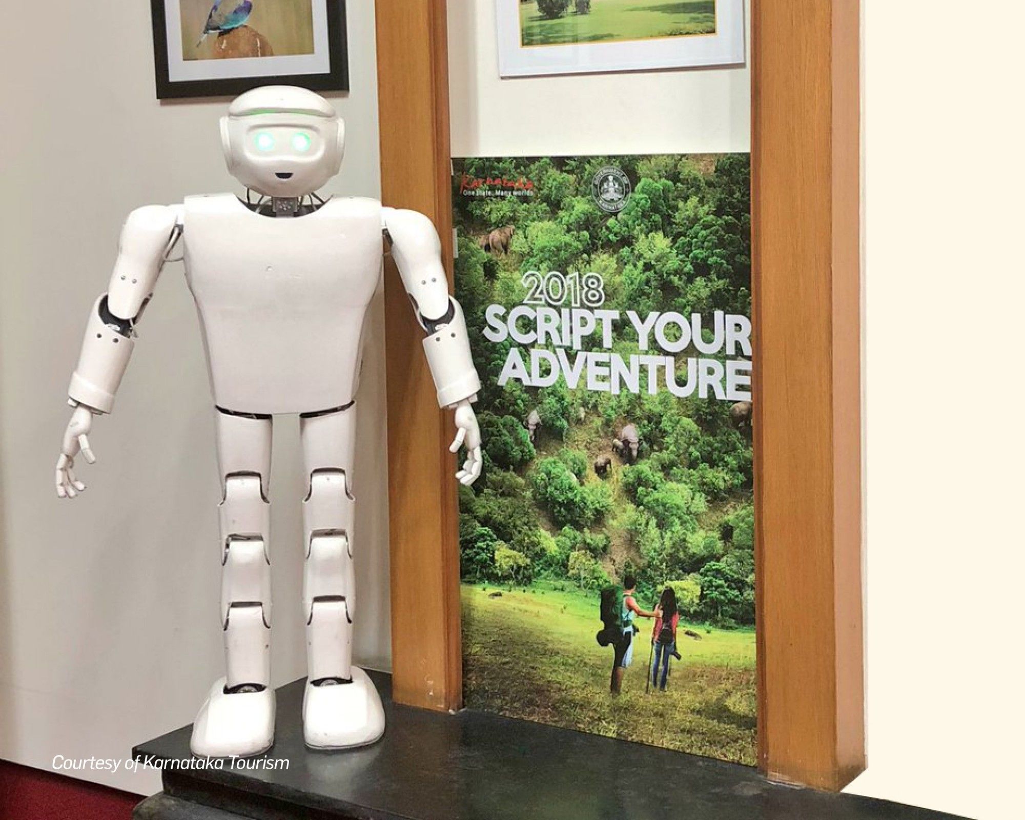 Humanoid Robot, KEMPA, Introduced for Passenger Assistance at Bengalur