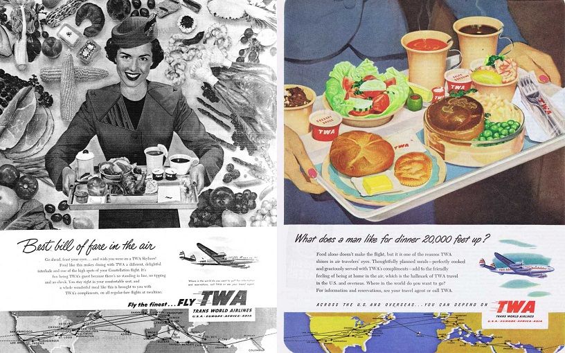 What Airplane Food Looked Like Through The Decades