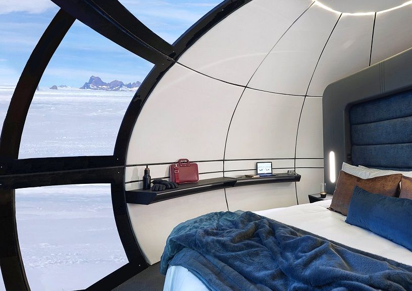 Glamp On Antarctica In Stunning Space-Inspired Sky Pods