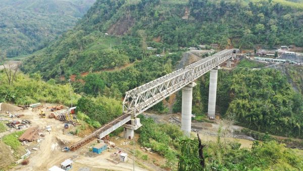 Noney Bridge, The World's Highest Railway Pier Bridge Is Almost Ready