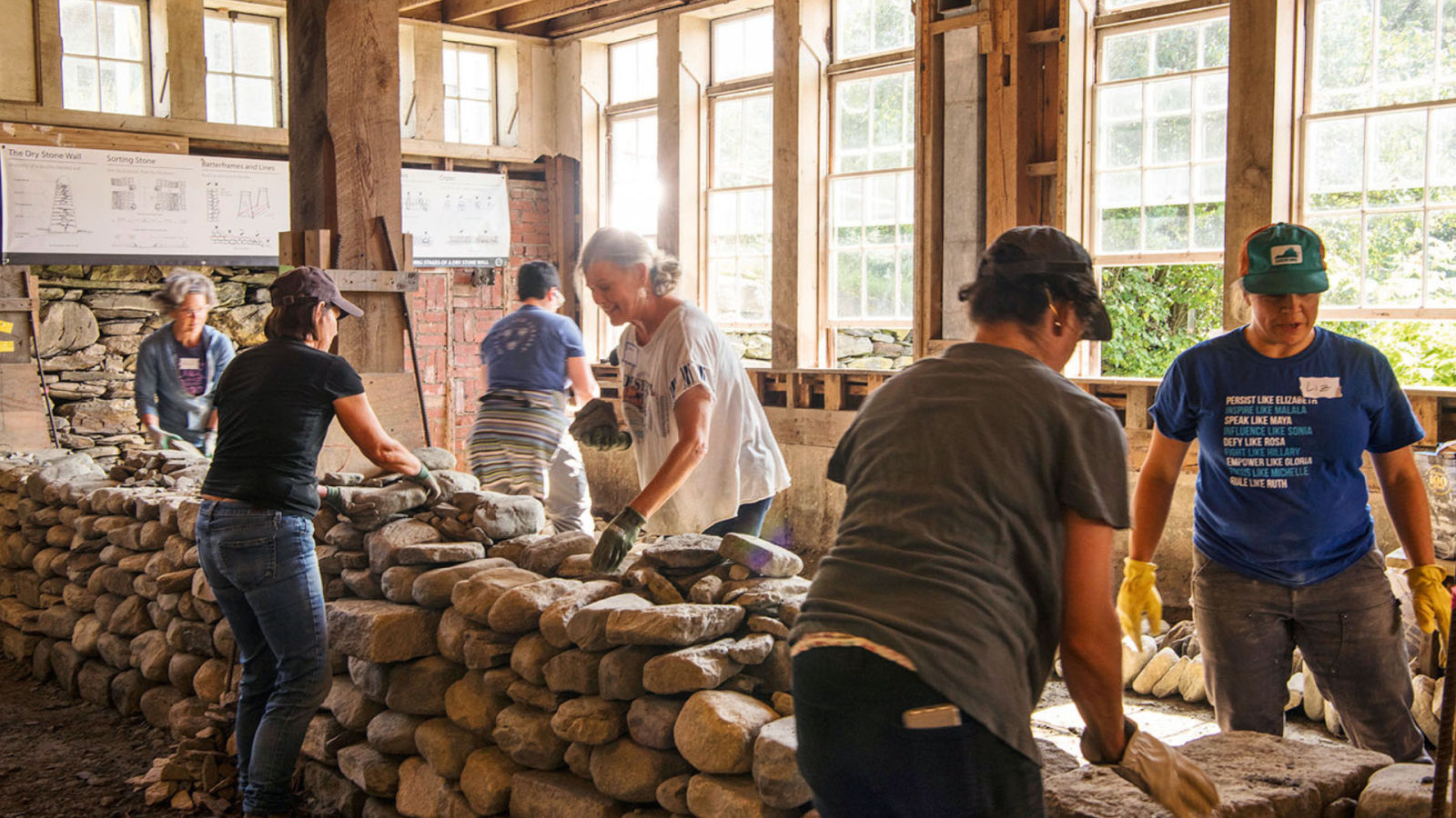 An All-female Workshop In USA's Vermont Stone Masonry