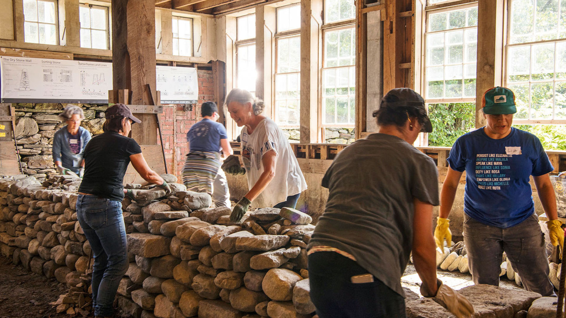 An All-female Workshop In USA's Vermont Stone Masonry