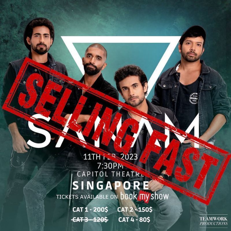 Indian Band SANAM To Play Live In Singapore On February 11