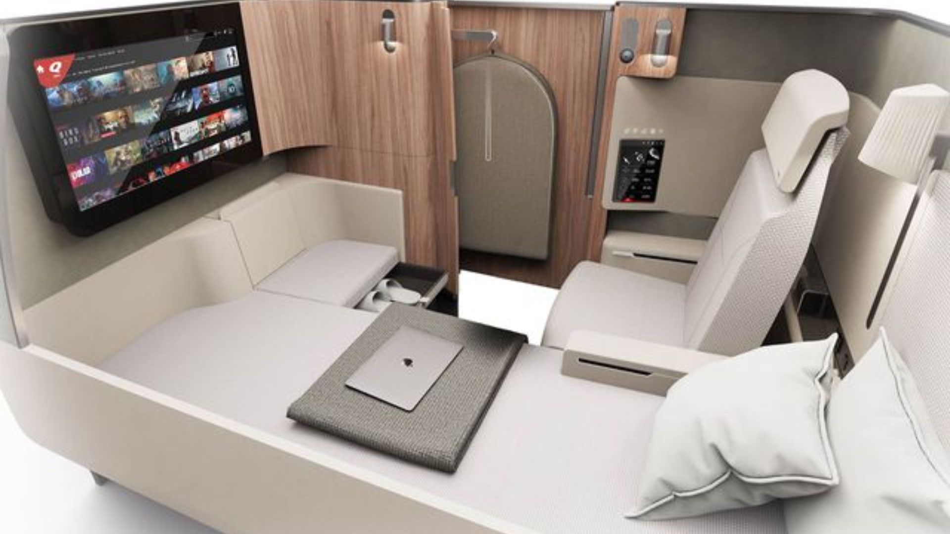 Qantas's First-Class Cabins For Long-Haul Flights Look Like Living Rooms