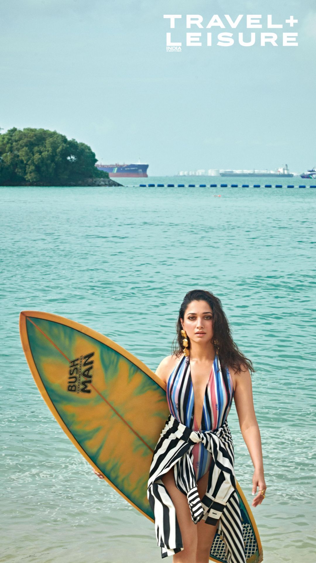Actor Tamannaah Bhatia Sizzles On The Shores Of Sentosa, Singapore