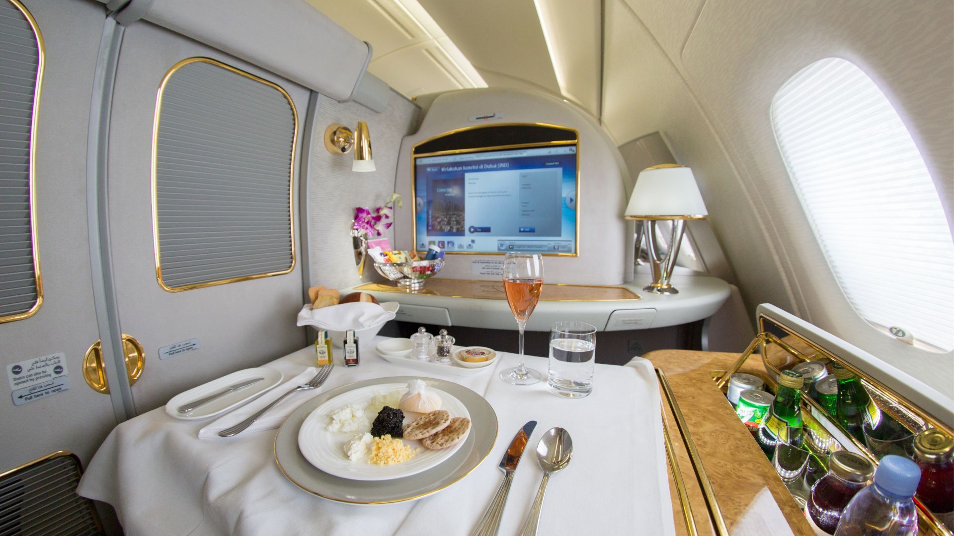 Airbus A380 Inside First Class