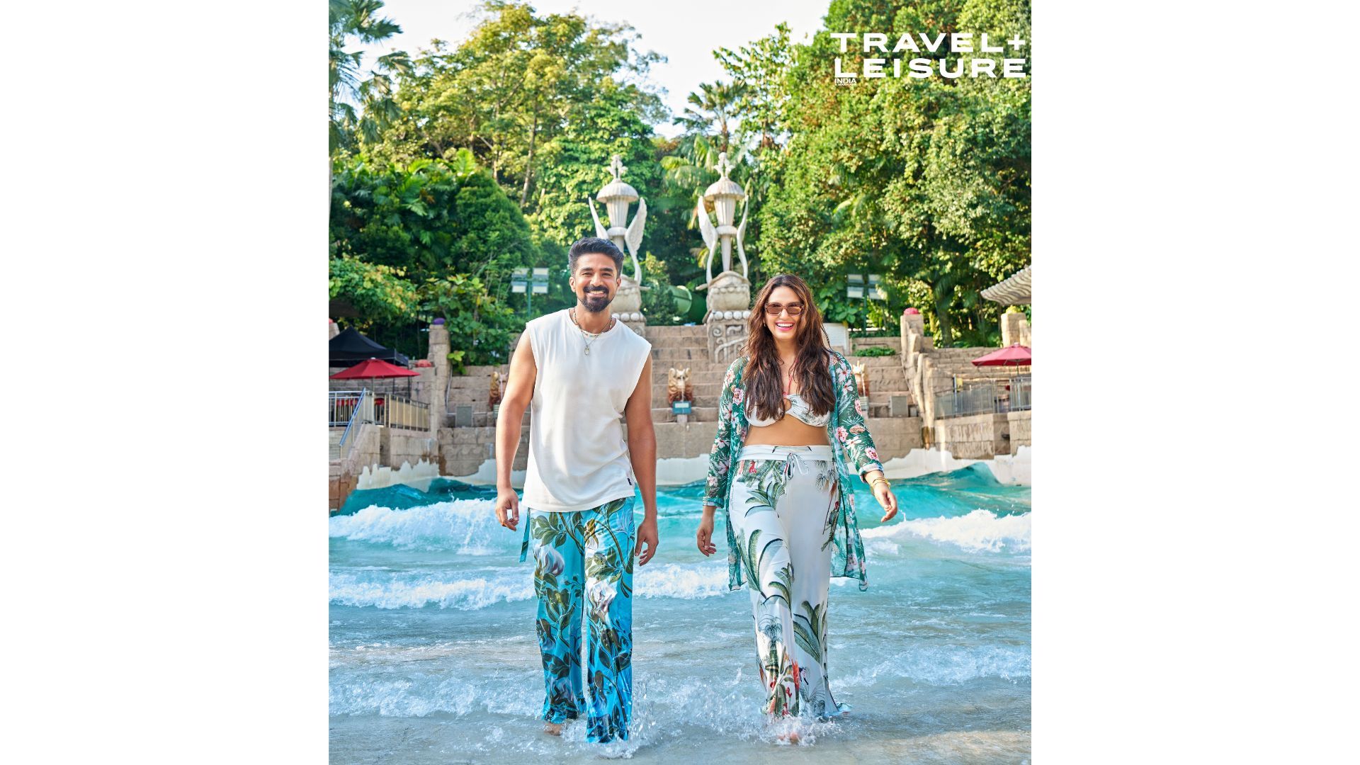 Huma & Saqib Visit Universal Studios Singapore In Resorts World Sentosa