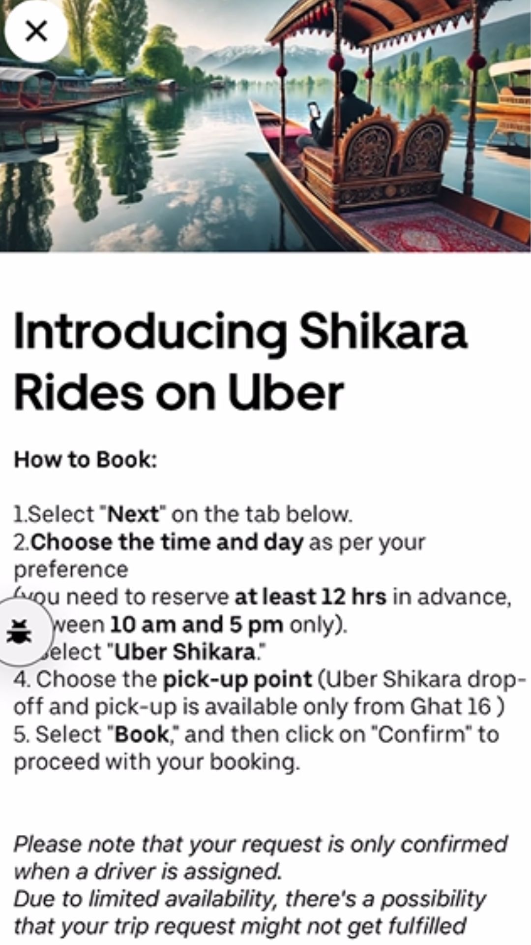 Uber Shikara In Srinagar: You Can Now Pre-Book Your Boat Ride Online