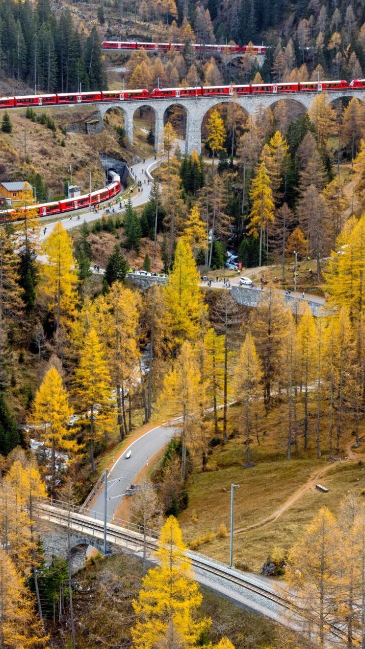 A Look At Rhaetian Railway: The Longest Passenger Train In The World