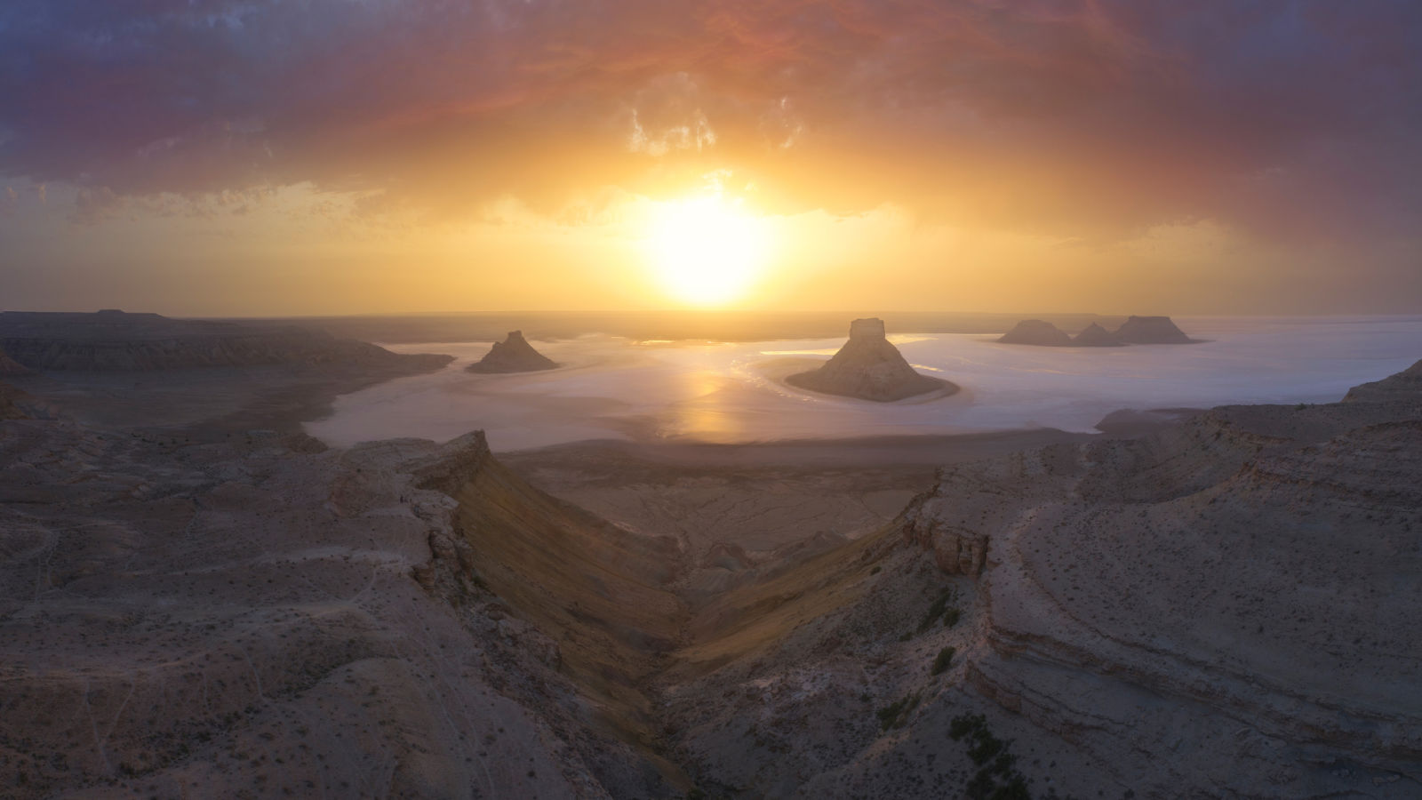 Sinking Grounds And Thunderstorms: Aerial Views From Kazakhstan