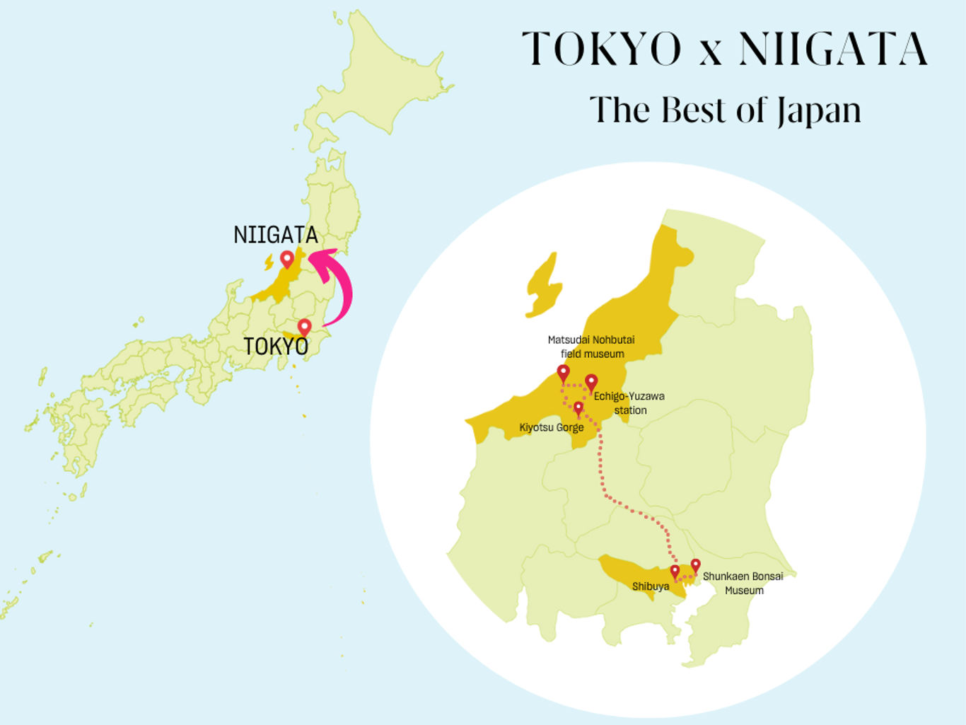 Tokyo x Niigata. The Best of Japan