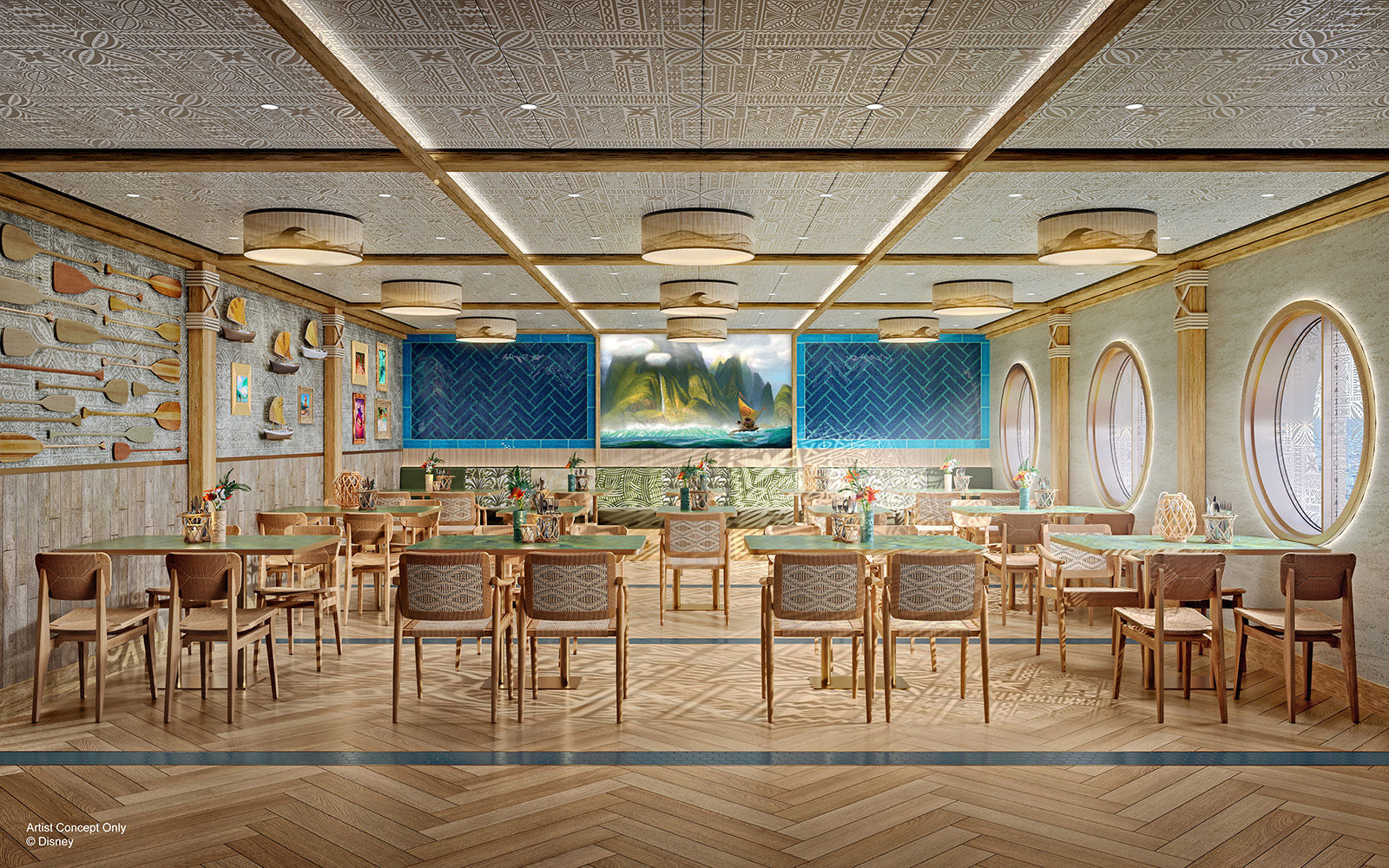 Exciting Themed Area Is Unveiled Aboard The New Disney Adventure