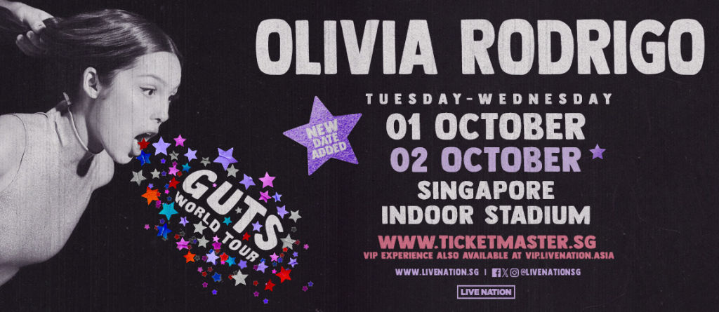 Olivia Rodrigo GUTS World Tour 2024 Singapore Concert Guide