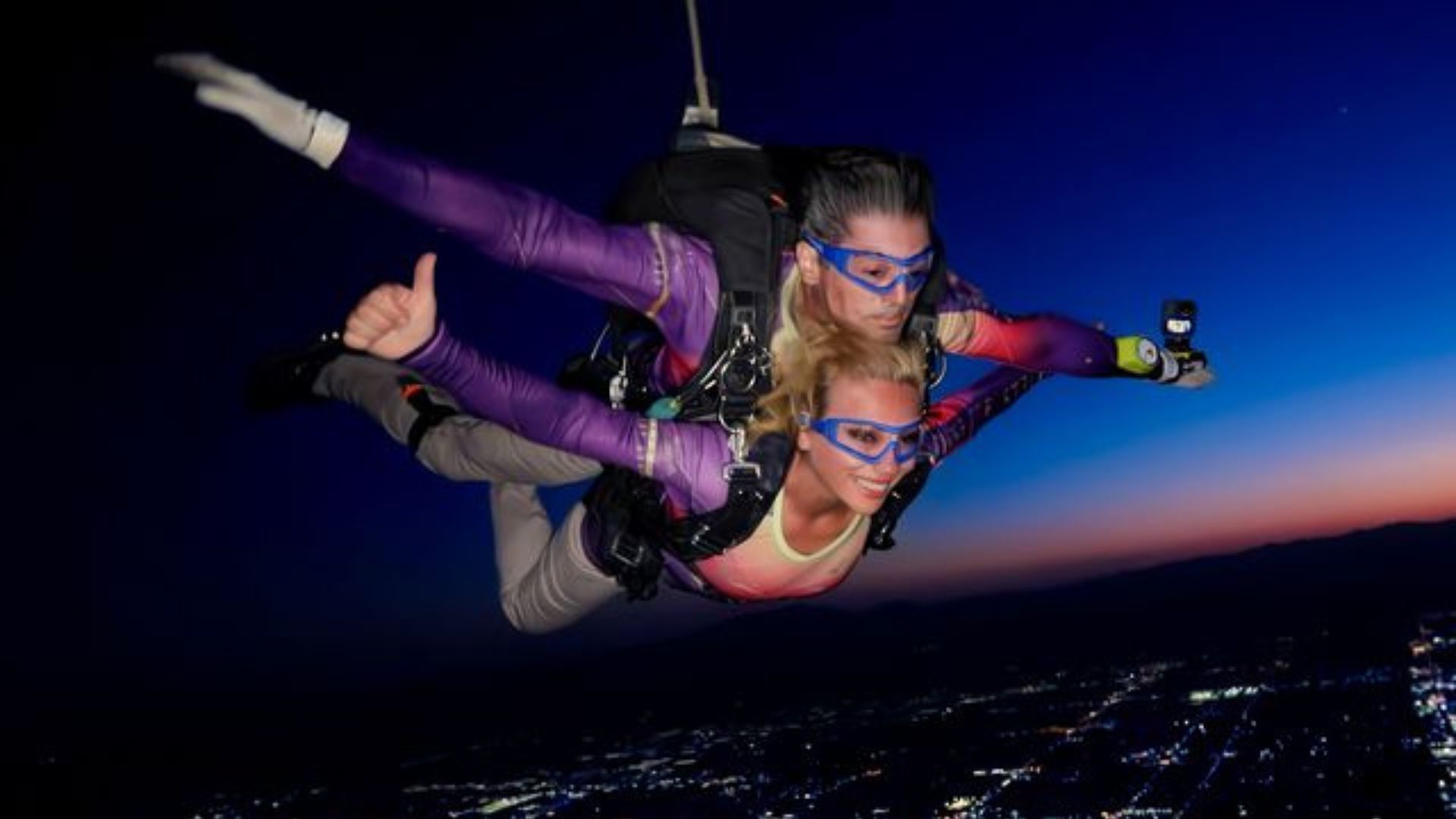 You Can Now Enjoy Skydiviving Above The Las Vegas Strip After Sunset