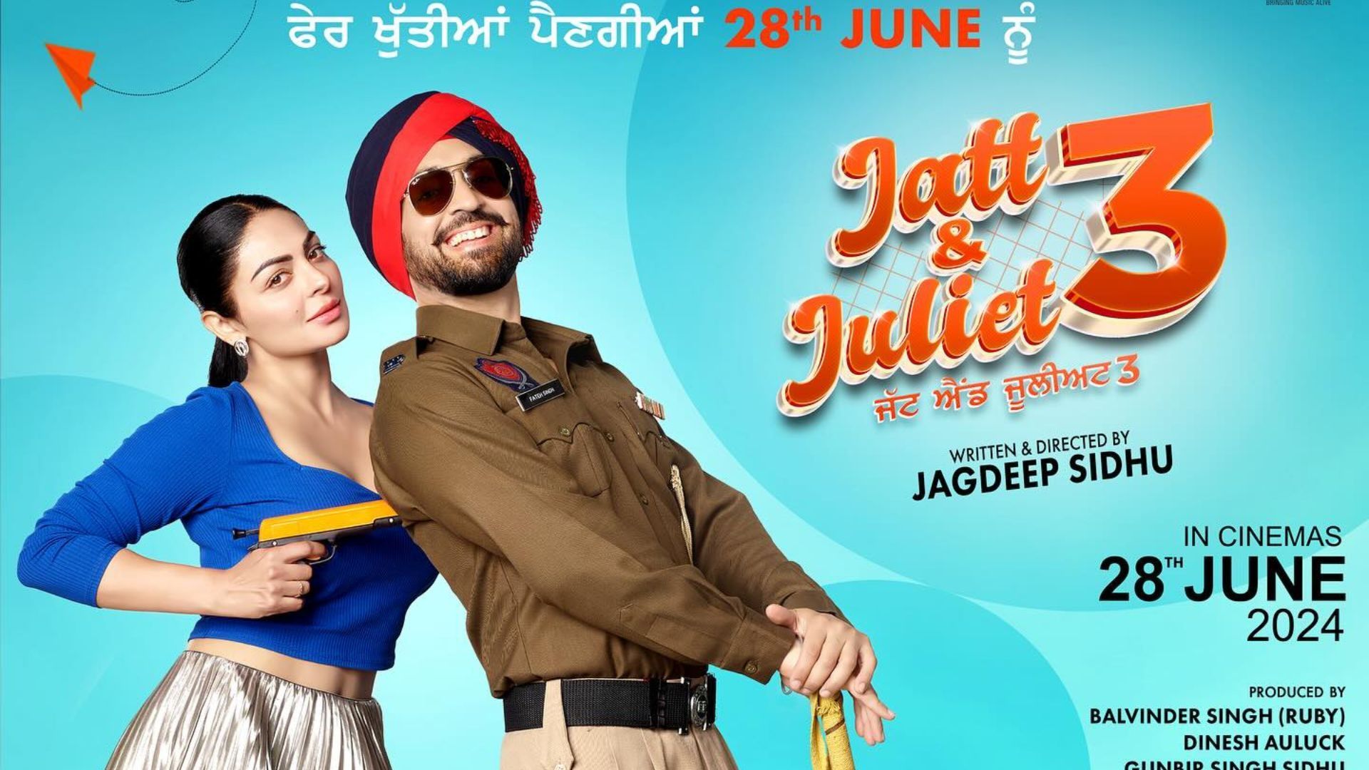 'Jatt And Juliet 3' Movie 2024 Filming Locations In India, Canada & UK