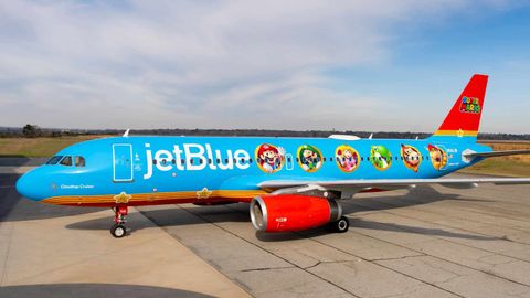 JetBlue Just Unveiled A Super Mario-Inspired Airplane — What to Know