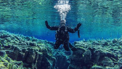 Iceland's Silfra Fissure Allows You To Dive Between Continents