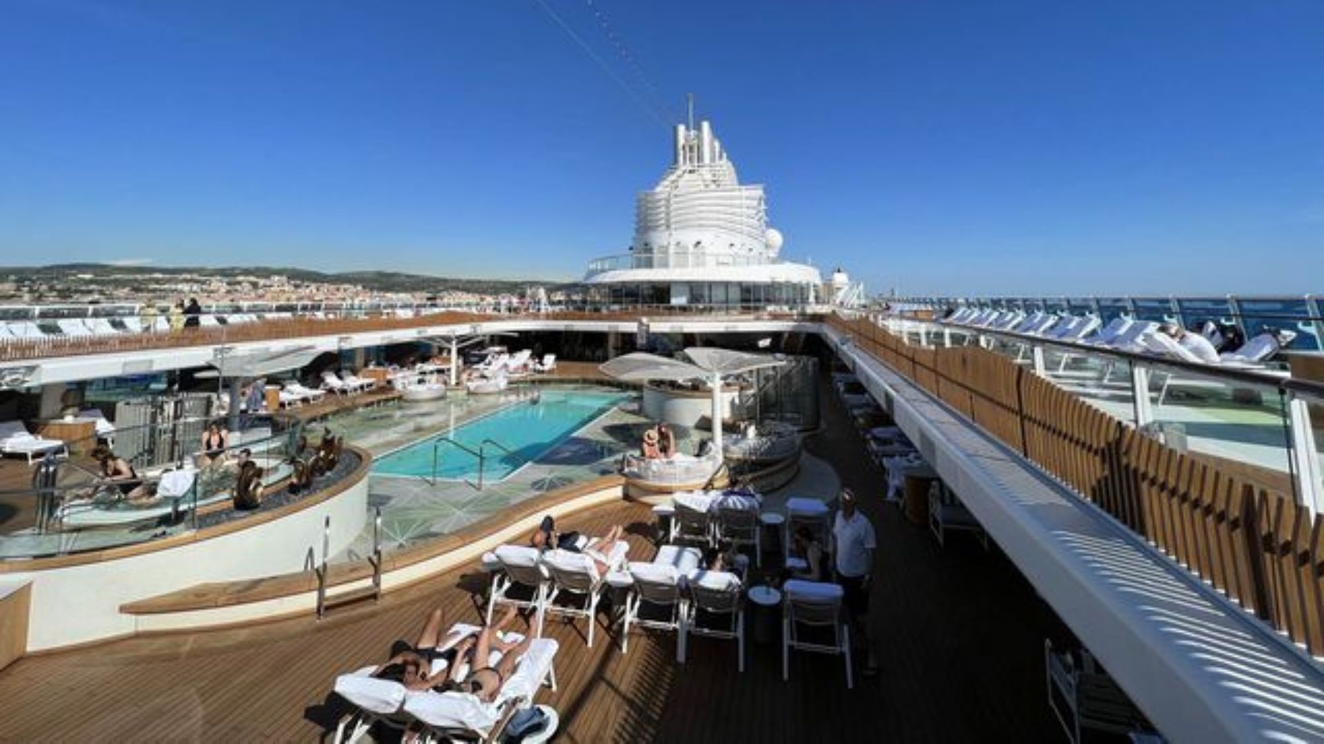 This Luxury Cruise Has A Resort-Style Pool And A Stunning Cocktail Bar