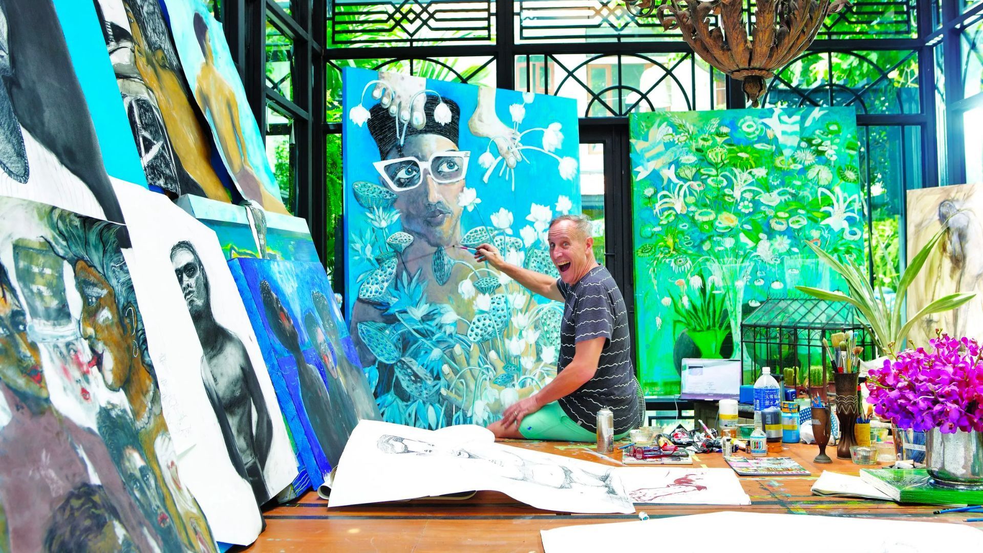 VIDEO: You Really Need to See Bill Bensley’s First-Ever Art Exhibit