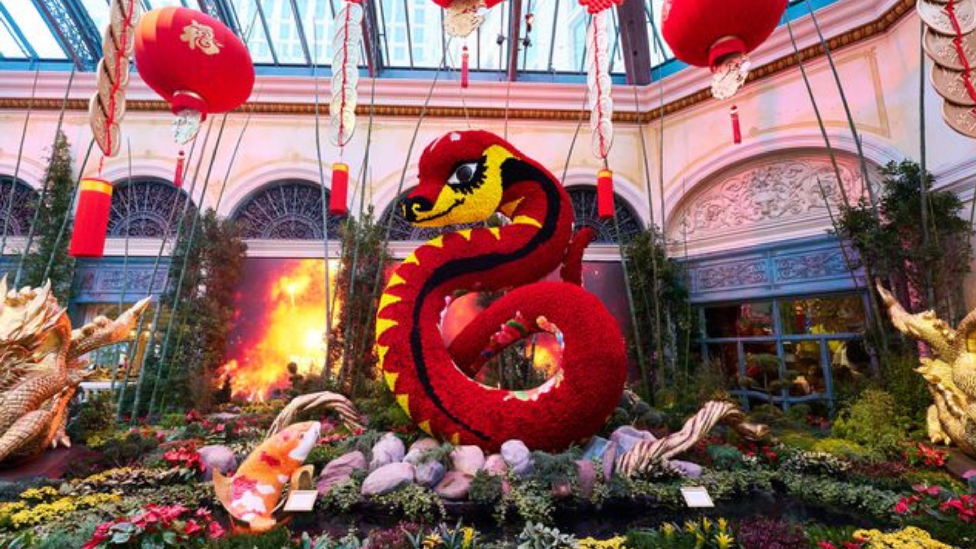 Bellagio Las Vegas Ushers Lunar New Year With Grand Flower Displays